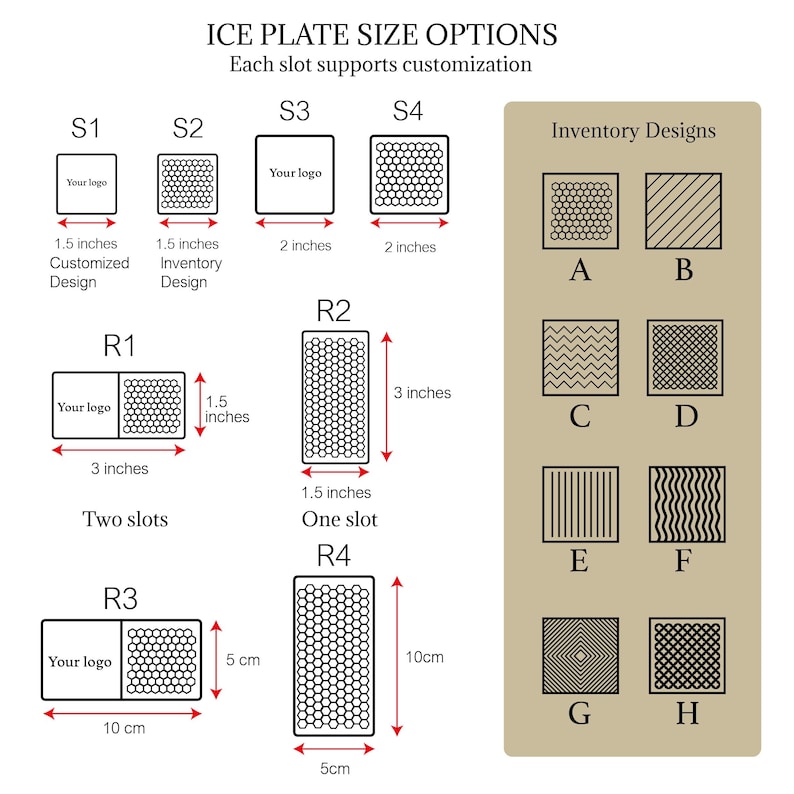 Honeycomb Design Ice Tray, Your Logo Ice Plate, Custom Ice Tray, Ice ...