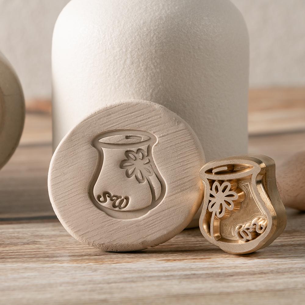 Custom Clay Stamp, Highly Detailed Logo Designs,ceramic Stamp, Custom ...