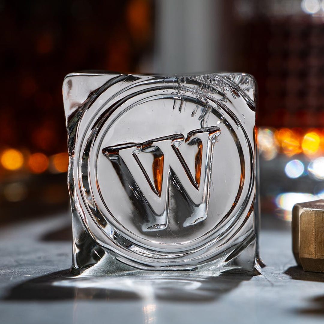 Whiskey Ice Cube Stamp, Custom Ice Cube Stamp for Business, Ice Stamp ...