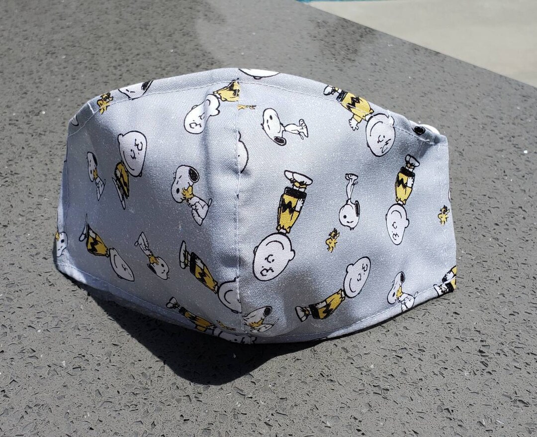 Handmade Reusable 3 Layers Snoopy Best Friend Charlie Brown Woodstock ...