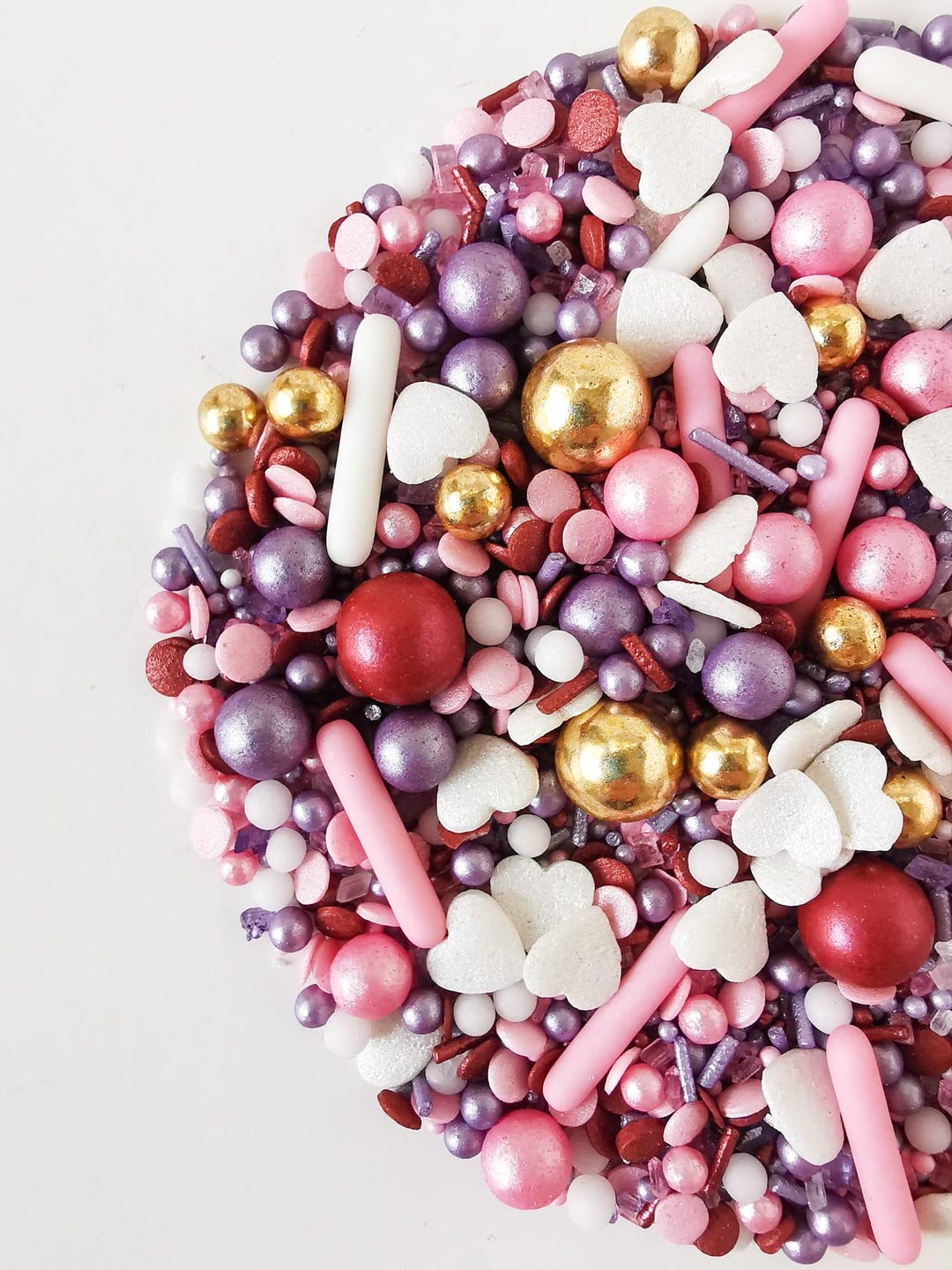 Cake Sprinkles PINK GOLD Violet Purple Unicorn Birthday Cake Decoration ...