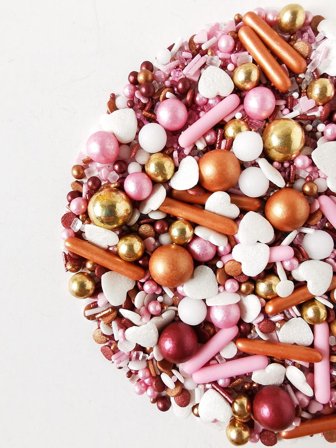 Cake Sprinkles Rose Gold Pink Luxury Birthday Cake Decorations ...