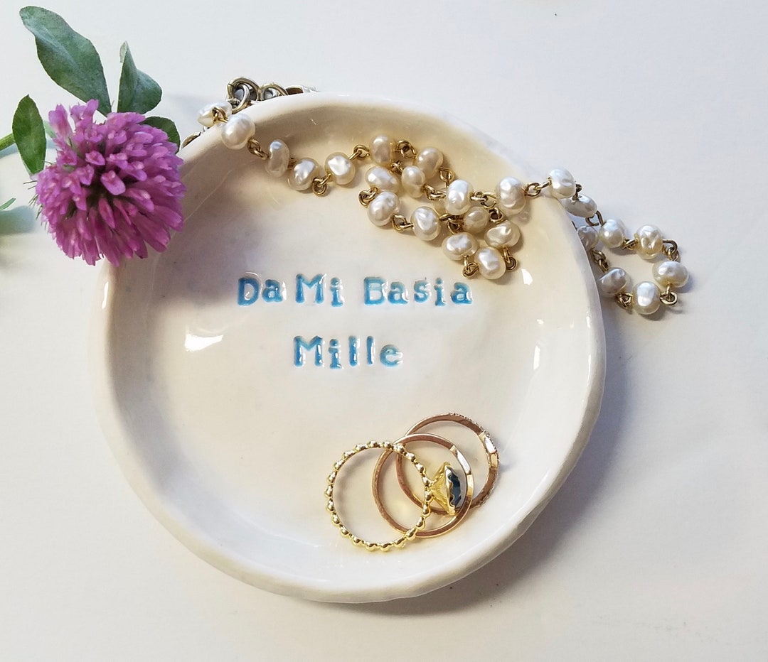 Ceramic Trinket Dish Outlander Inspired Give Me a 1000 Kisses Gift ...