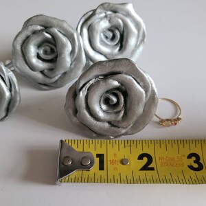Magnets Rose Magnets Satin Golds Rose Flower Hardware Ceramic Magnets ...