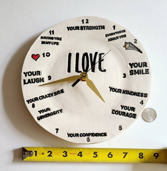 Inspirational Wall Clock/motivational Sayings/positive - Etsy