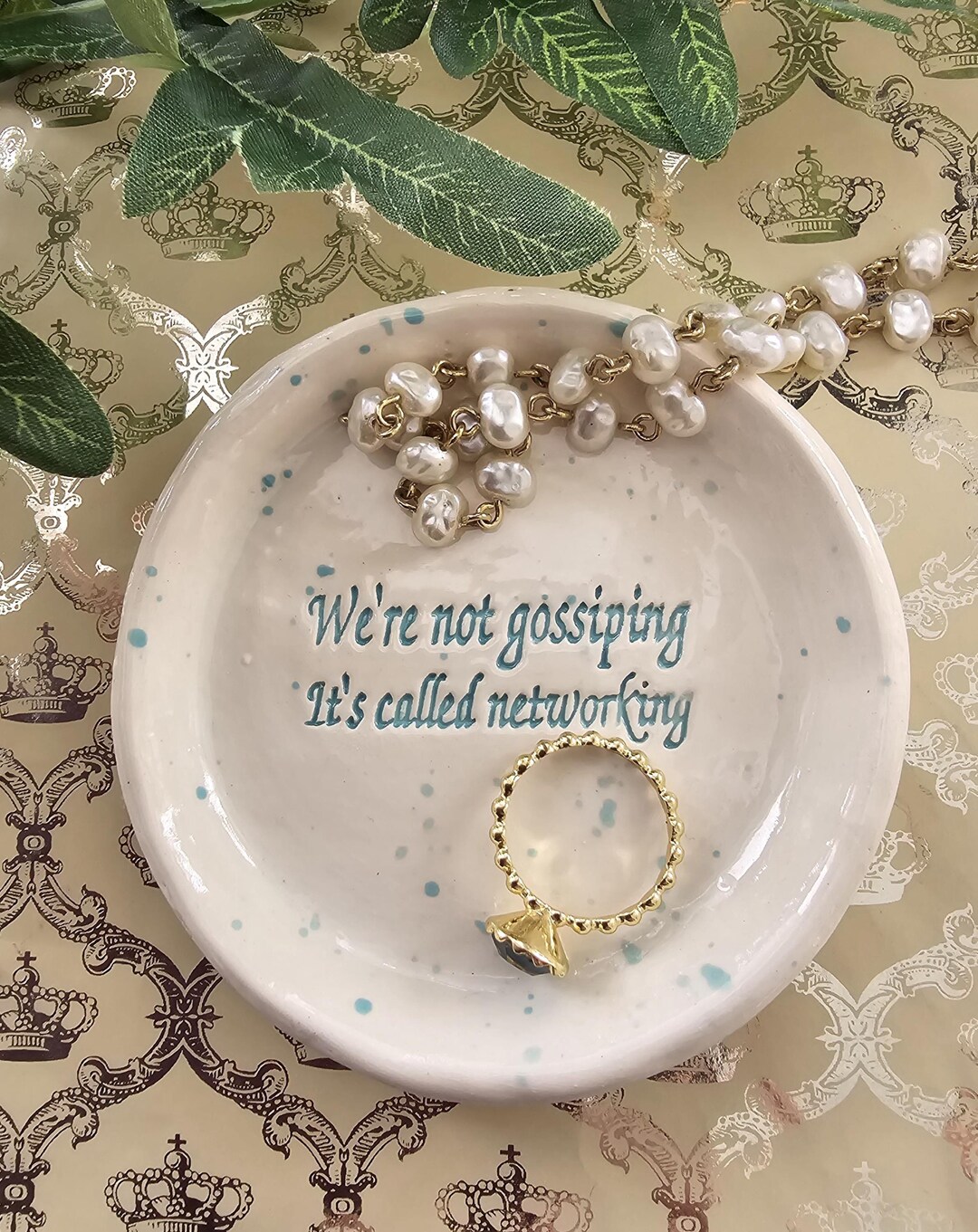 Gossip Gift /bridgerton Inspired Humor Gift Ceramic Trinket Dish/girl ...