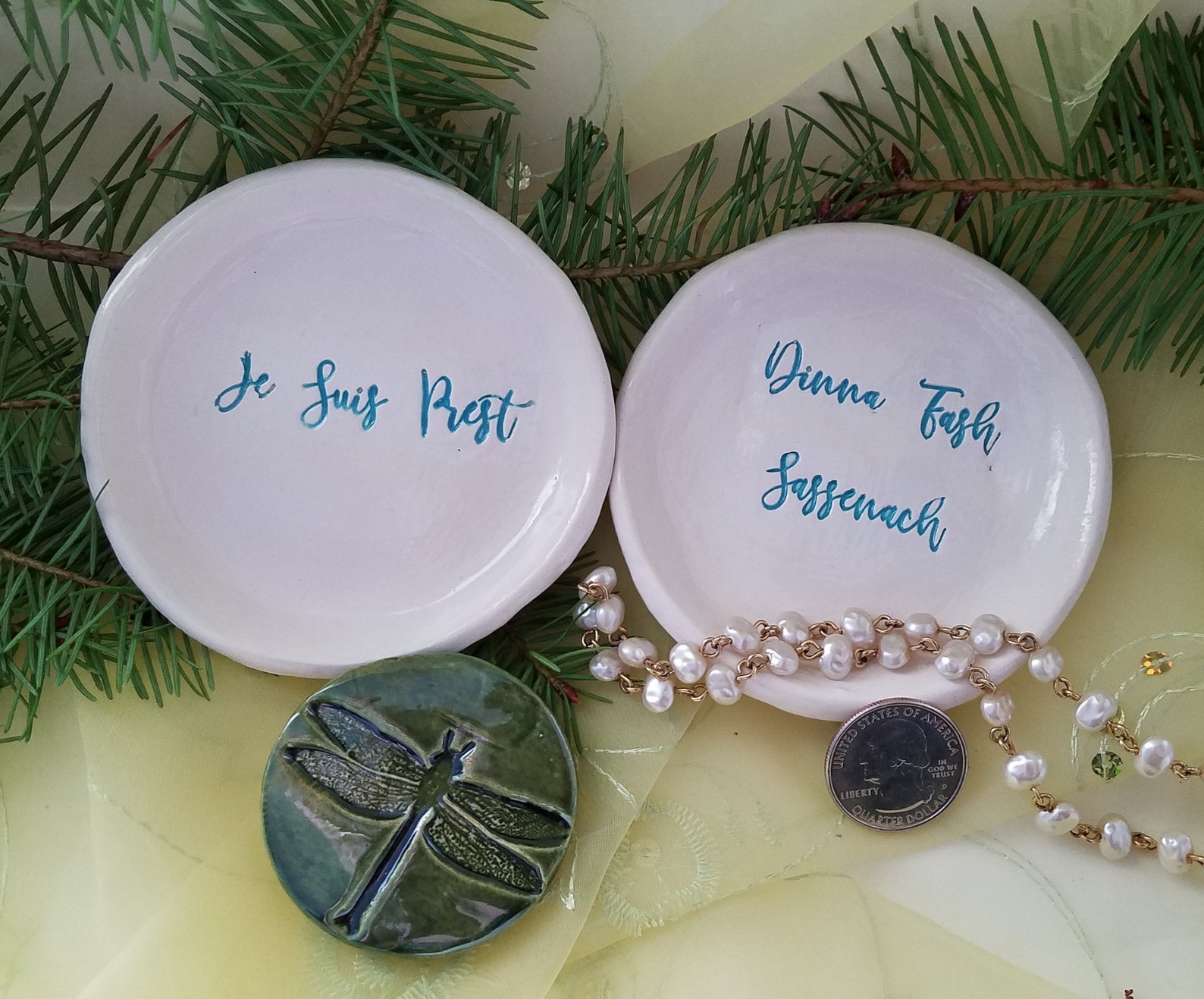 Outlander Inspired Ceramic Trinket Dish/ La Dame Blanche /give Me a ...