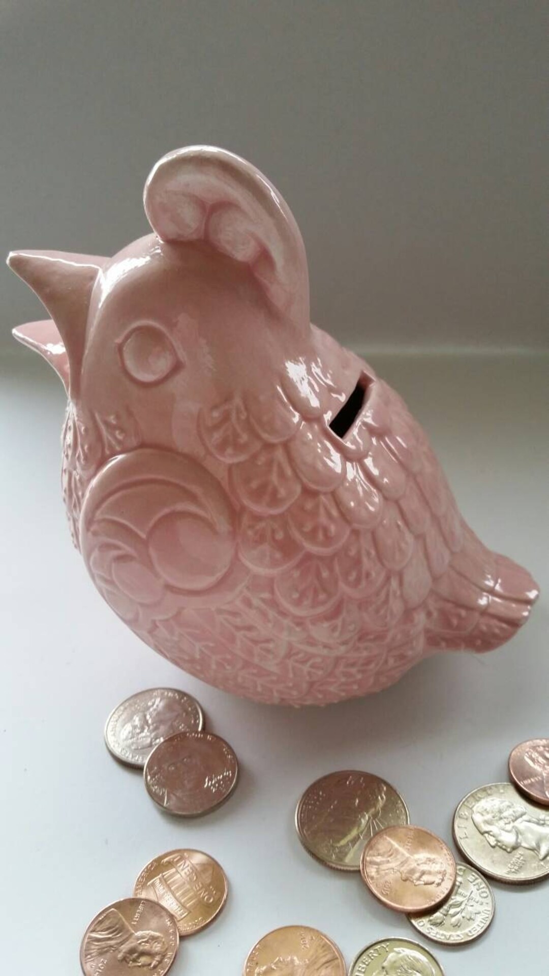 Vintage Bird Bank: Pink Nursery Decor, Childrens Gift - Etsy