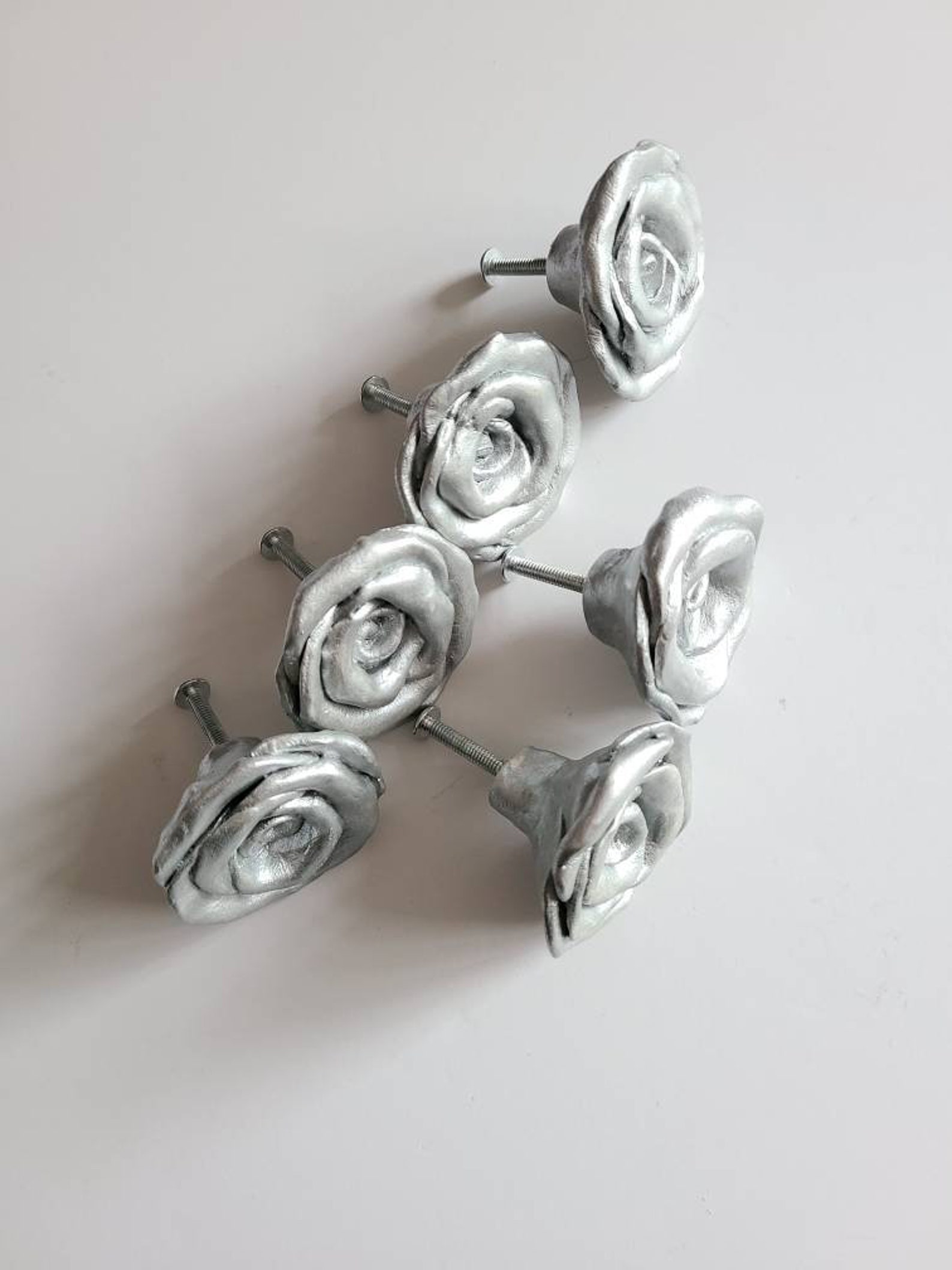 Magnets Rose Magnets Satin Golds Rose Flower Hardware Ceramic Magnets ...