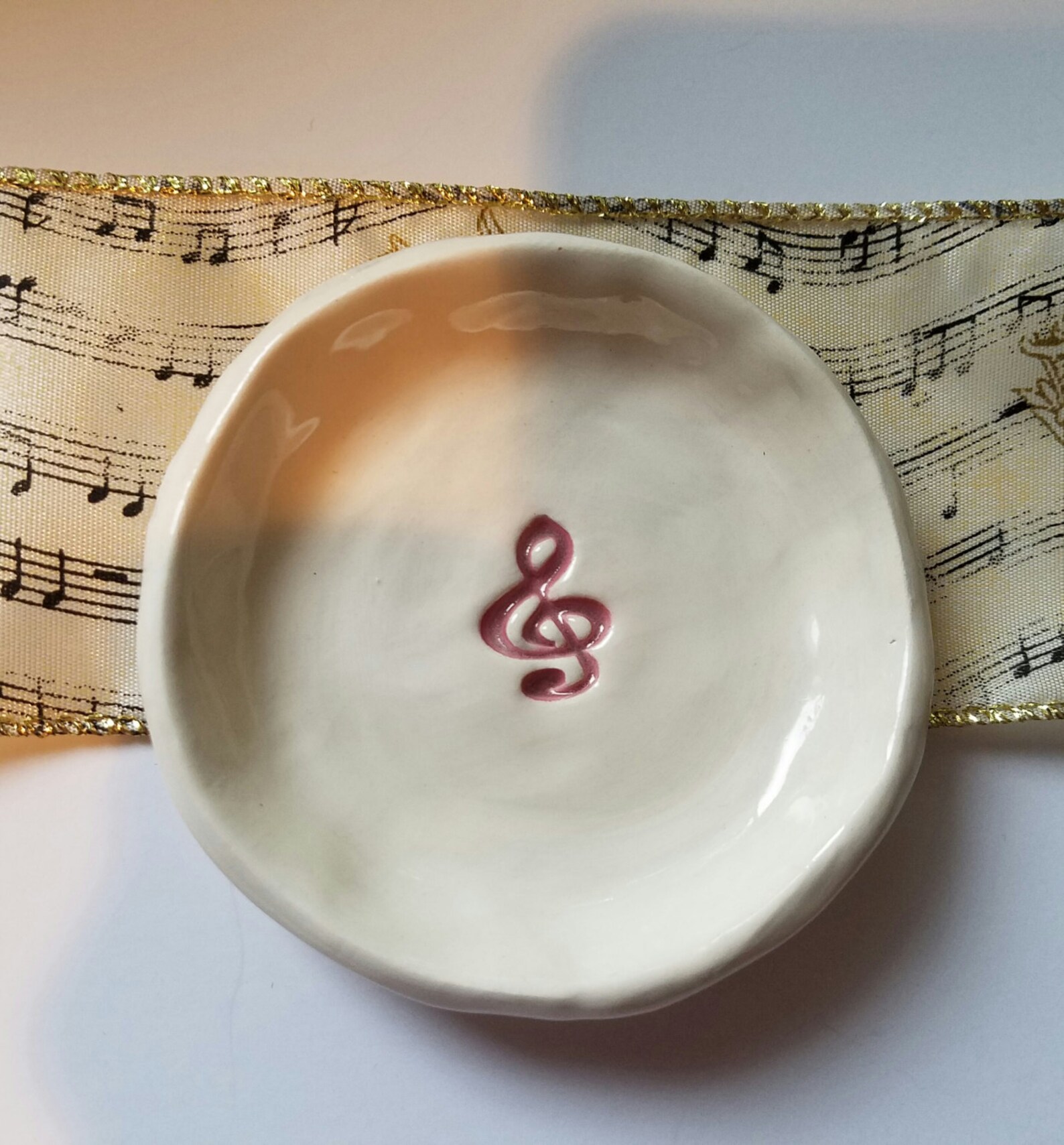 Musical Note Ceramic Dish Bridesmade Gift Best Friend Small | Etsy