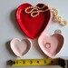 Ceramic Heart Shaped Dishes/valentine Hearts/handmade Three Nesting ...