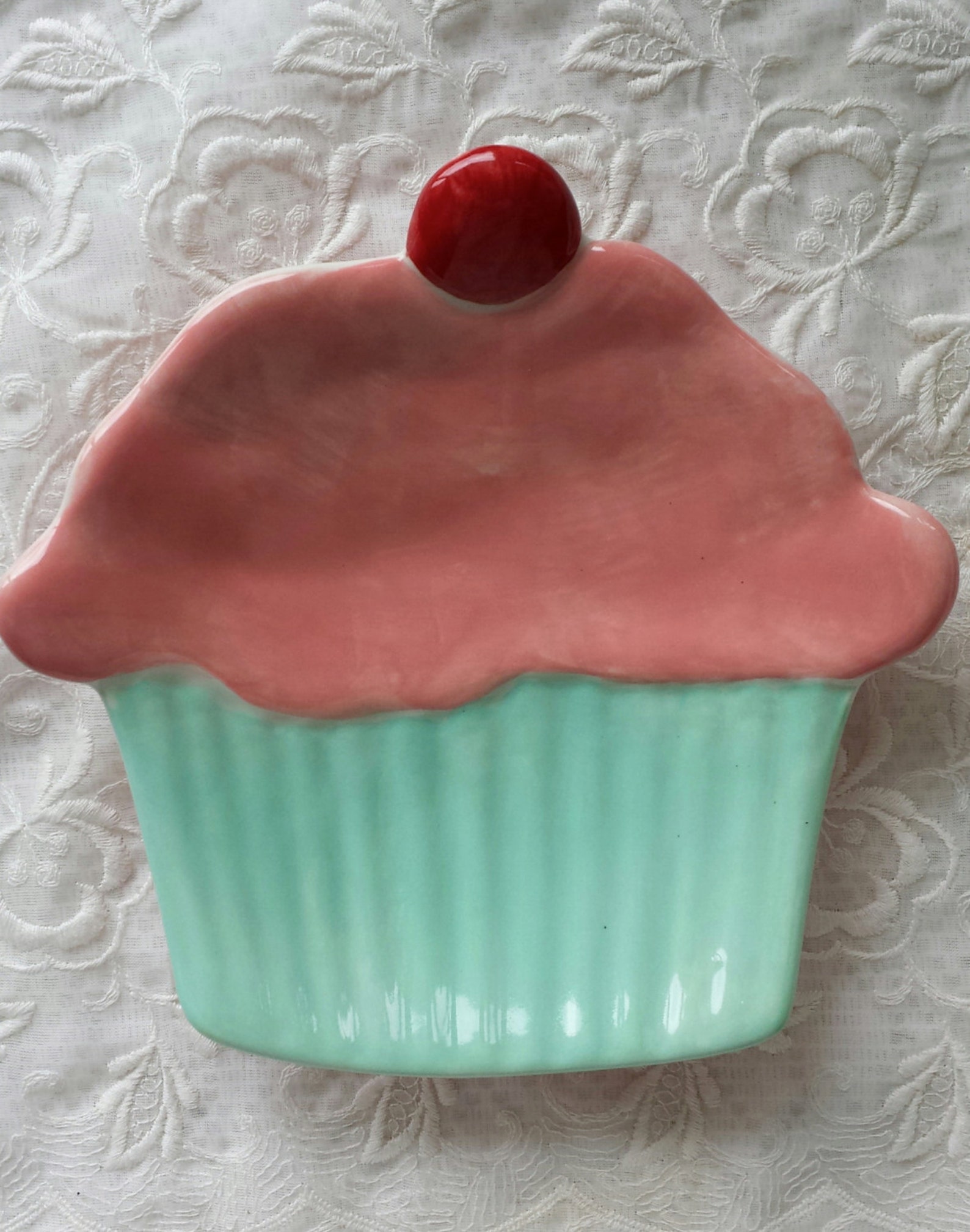 Cupcake Plate Sandwich Spoon Rest Soap Dish Children's - Etsy