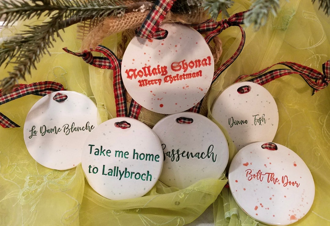 Outlander Inspired Christmas Ornaments Decorations Stocking Stuffer ...