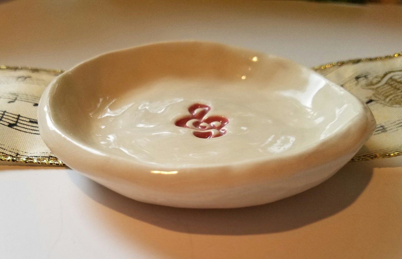 Musical Note Ceramic Dish/bridesmade Gift/best Friend Small Dish/music ...