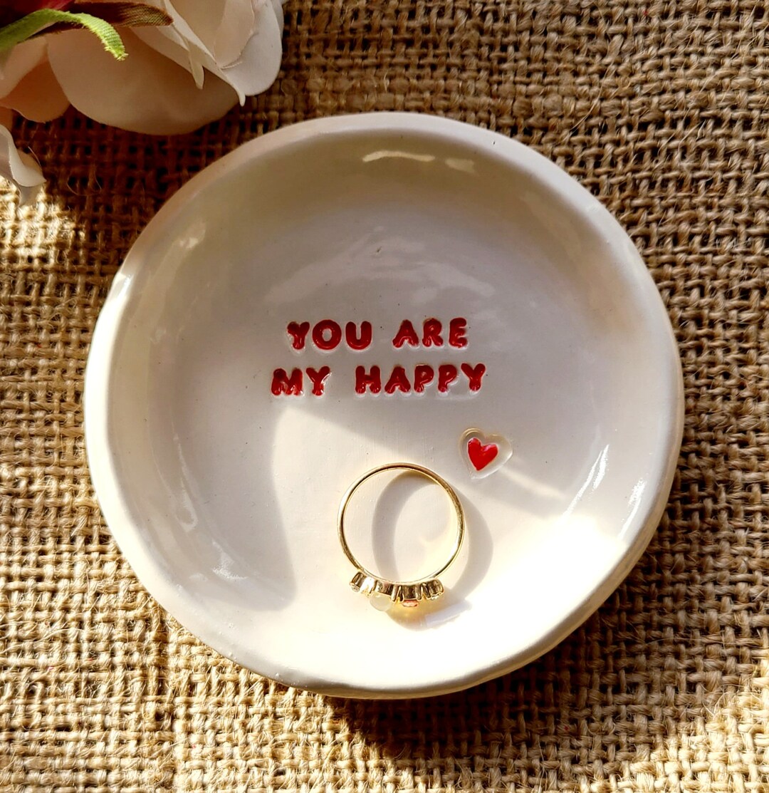 Valentines Day/trinket Dish/friend Gift in Stock/ceramic Bridesmaid ...