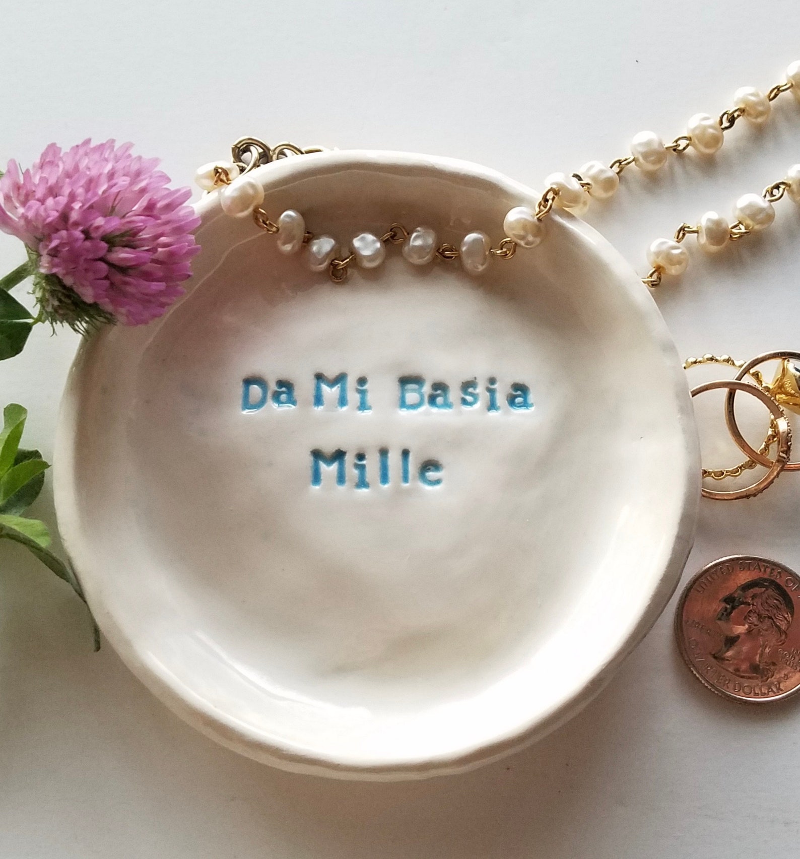 Ceramic Trinket Dish Outlander Inspired Give Me a 1000 Kisses Gift ...