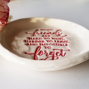 Valentine Gift Best Friend Dish Bridesmaid Gift Wedding Favor ...