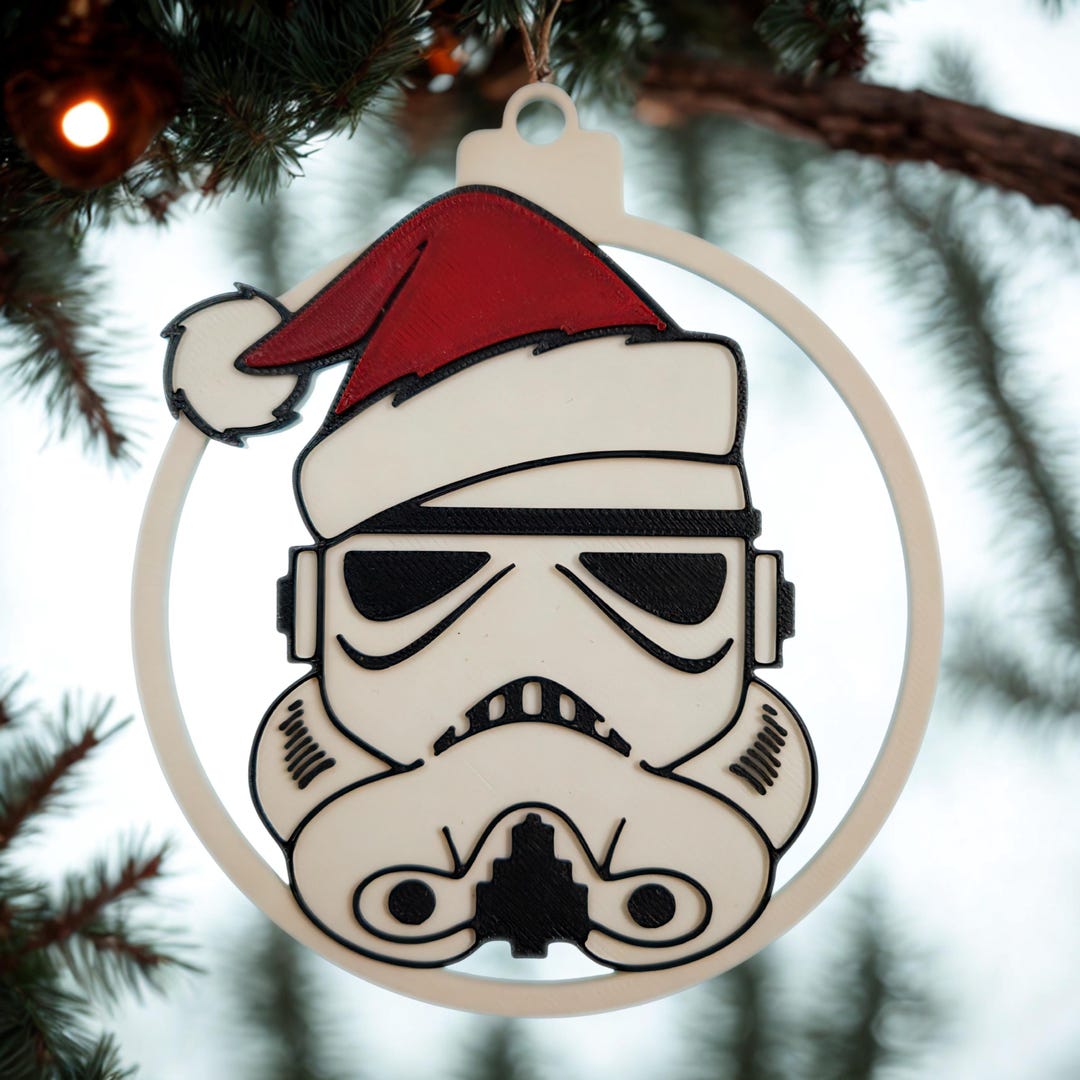 Galactic Trooper Helmet Christmas Ornament | 3D Printed Sci-fi Armor ...