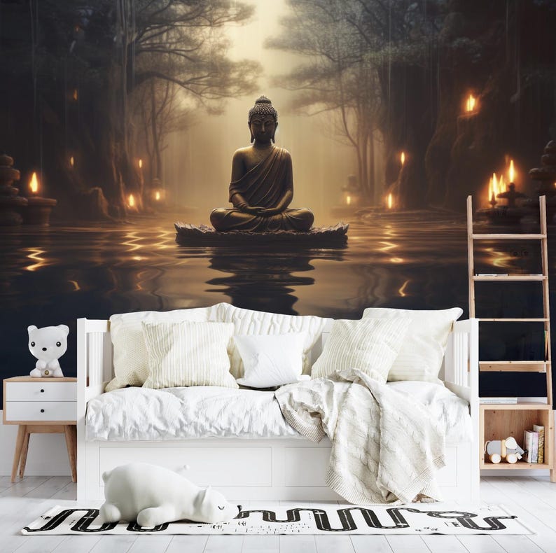 Buddha Meditation Budism Spirituel Wallpaper Living Room Wallpaper ...
