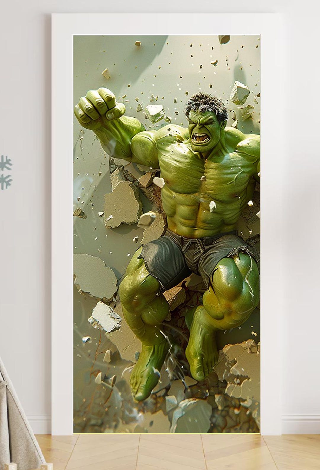 Hulk Super Hero Door Decal - Etsy