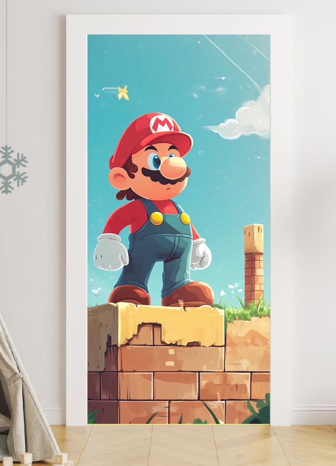 Super Mario Door Decal - Etsy