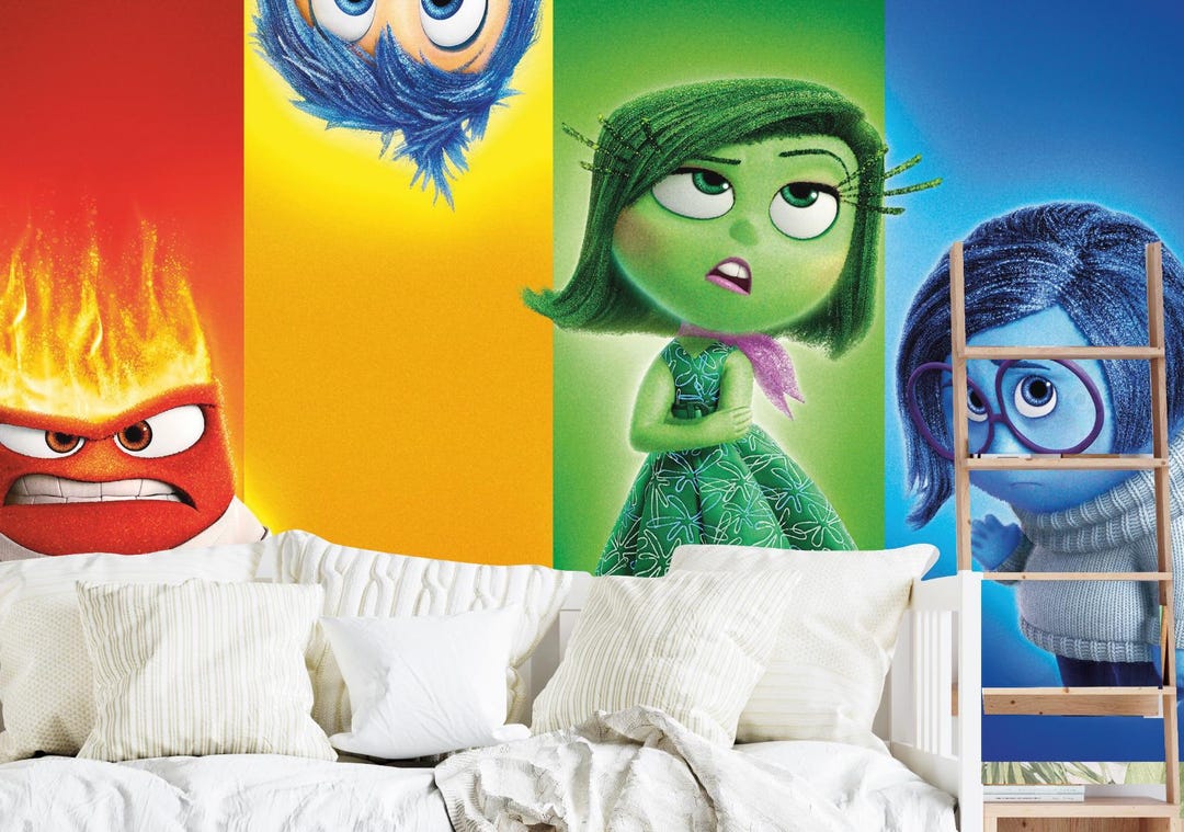 Popular Character Inside Out Wallpaper Wall Decal , Kids Room Decor - Etsy