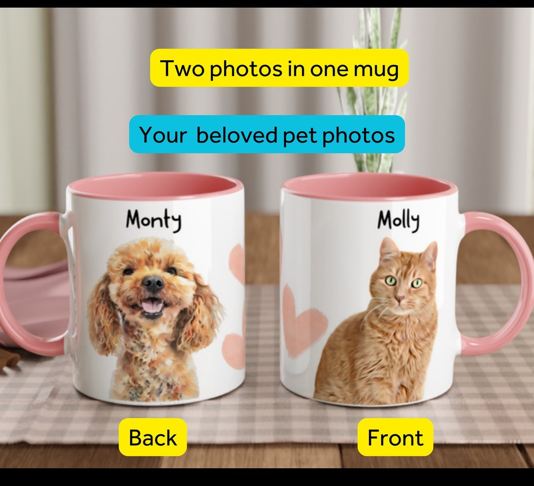 Pet Mug, Custom Pet Mug, Pet Photo Custom Dog Mug, Dog Coffee Cup ...