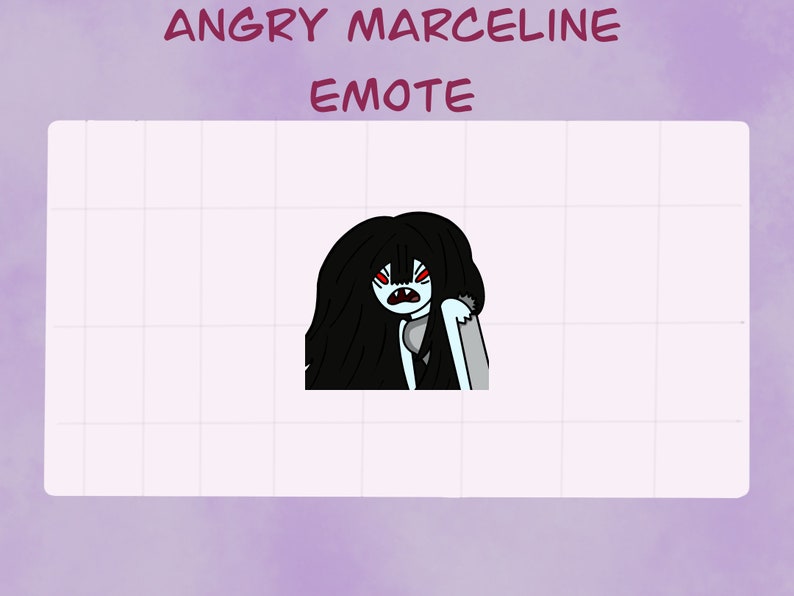 Angry Marceline || Twitch Emote || Adventure Time - Etsy