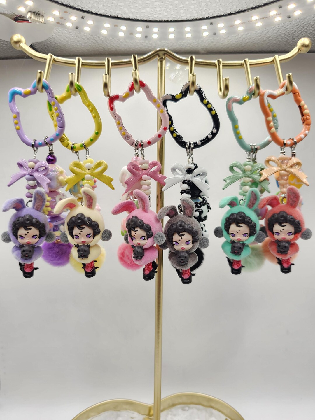 Mini Skullpanda Keychain, Bag Charm - Etsy