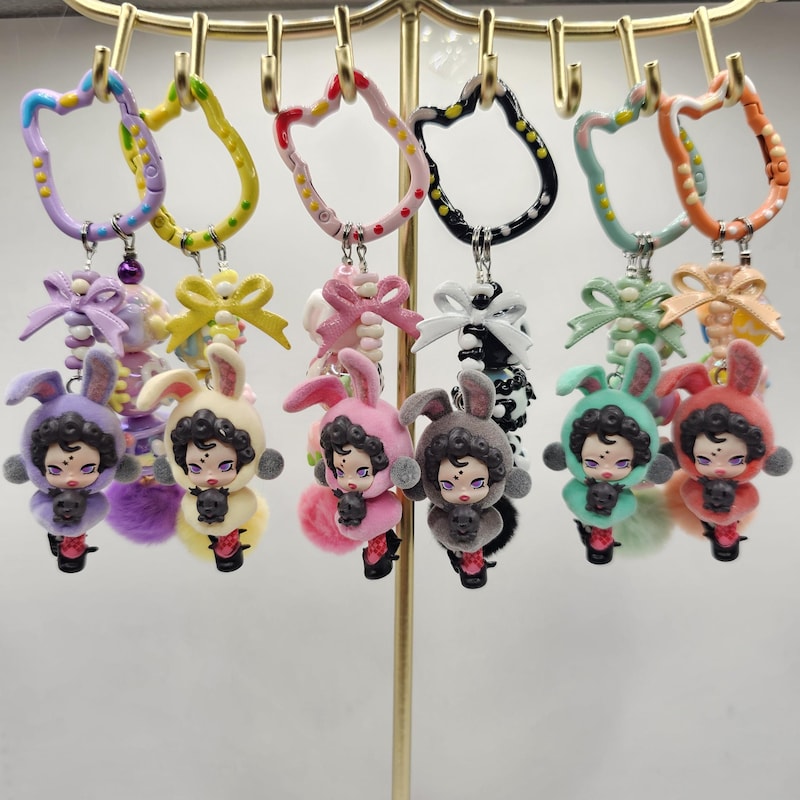 Skullpanda Keychain - Etsy