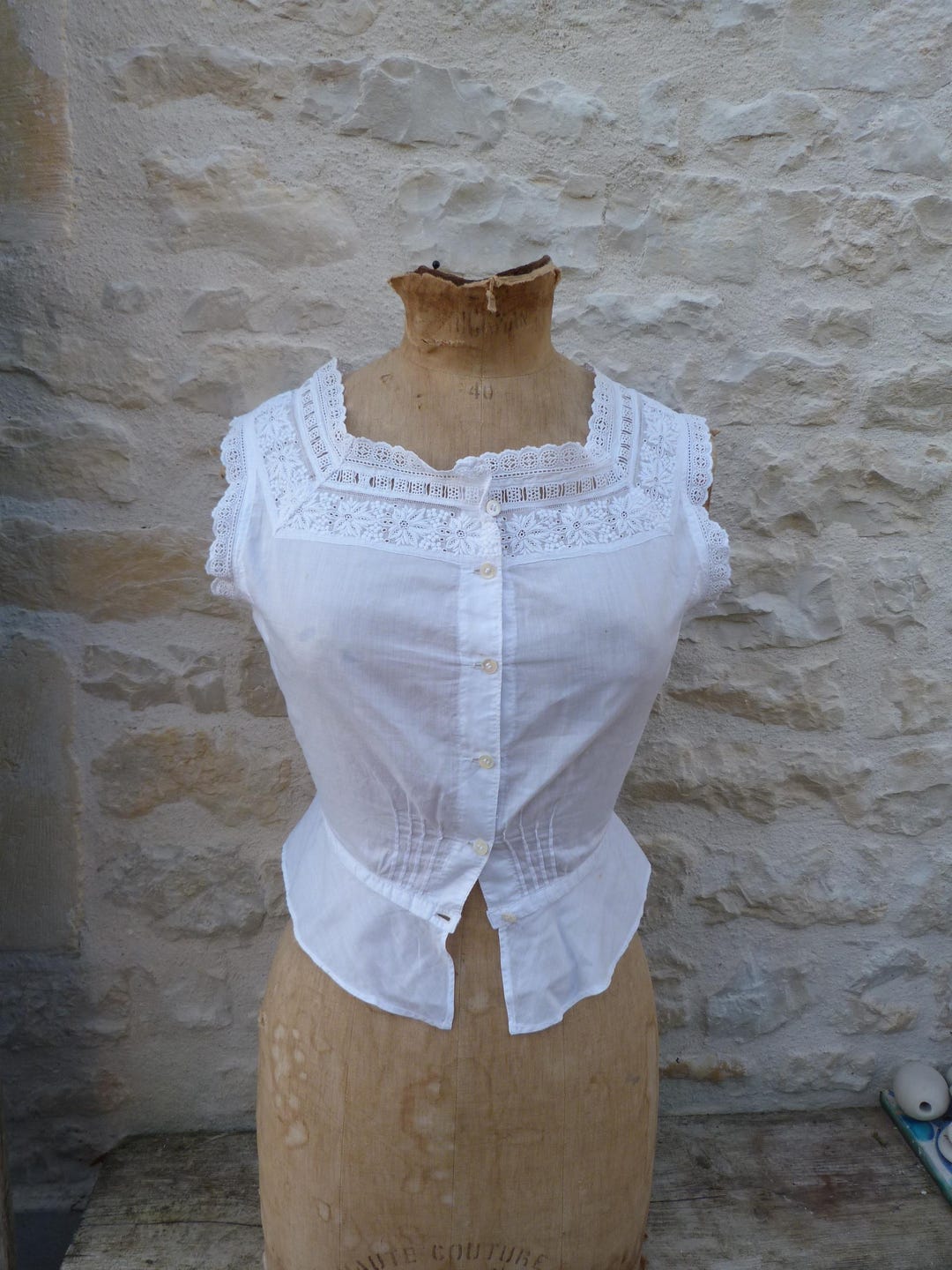 Vintage Edwardian Mieder Cache Korsett Stickereien alt Französisch 1900 ...