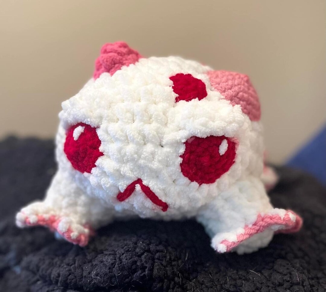 Crochet Grumpy Frog Plushie - Etsy