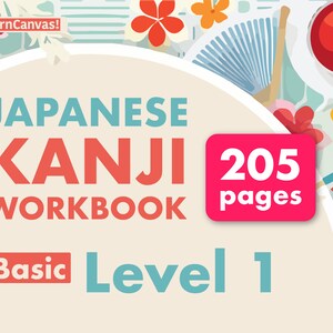 Japanese Kanji Workbook Level1 (basic) - Master Japanese With Printable ...