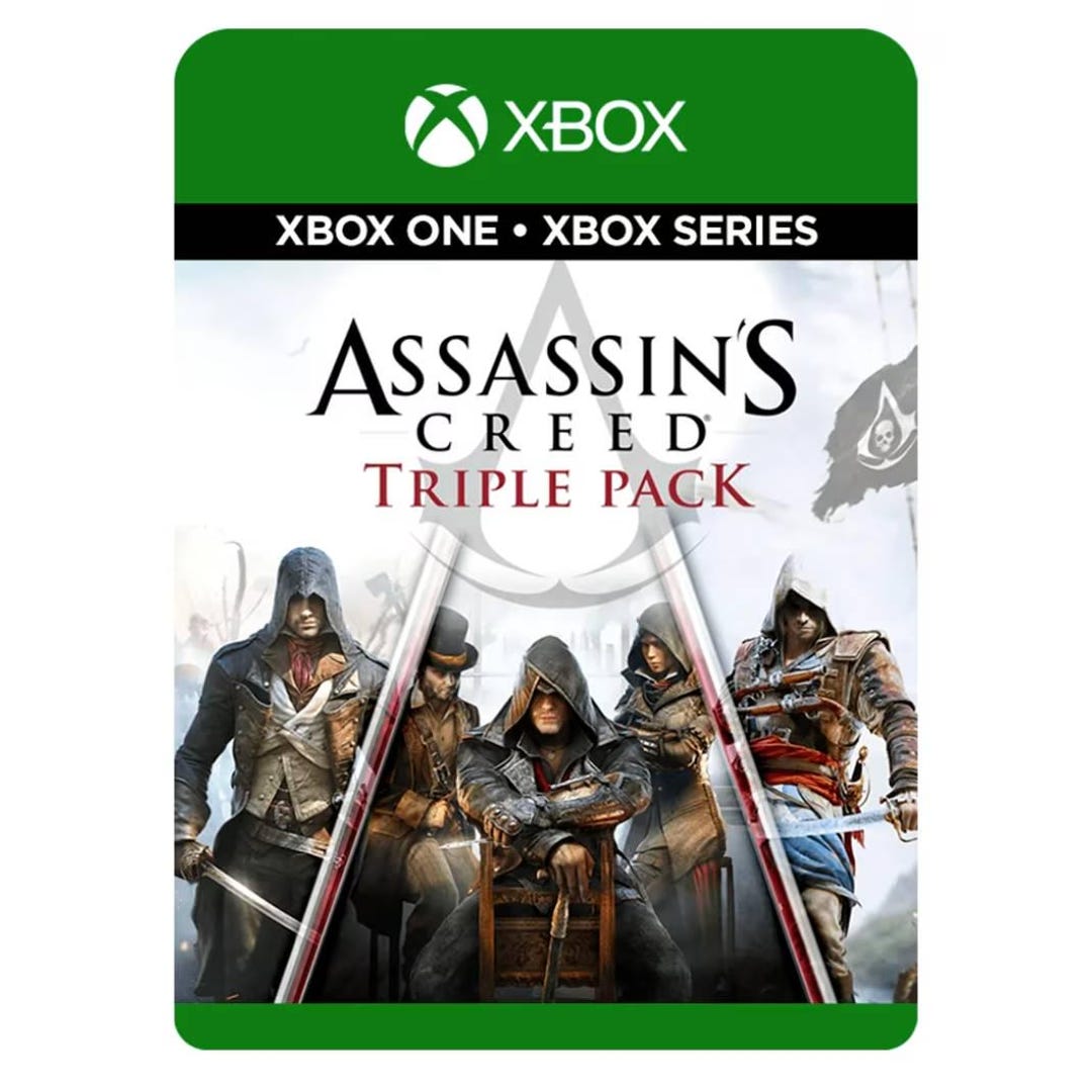 Assassin's Creed Triple Pack: Black Flag, Unity, Syndicate XBOX LIVE ...