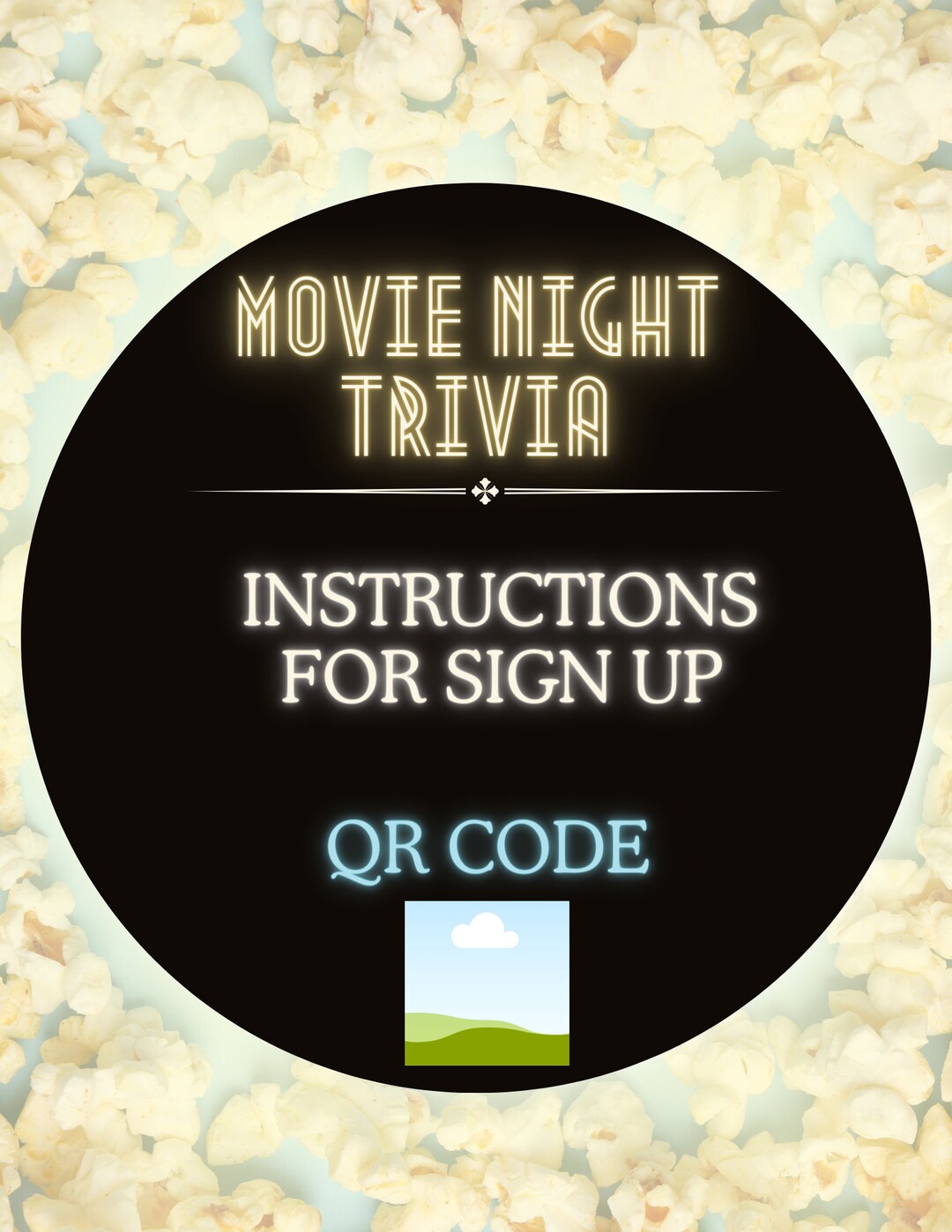 Movie Night Trivia Template Bundle - Etsy