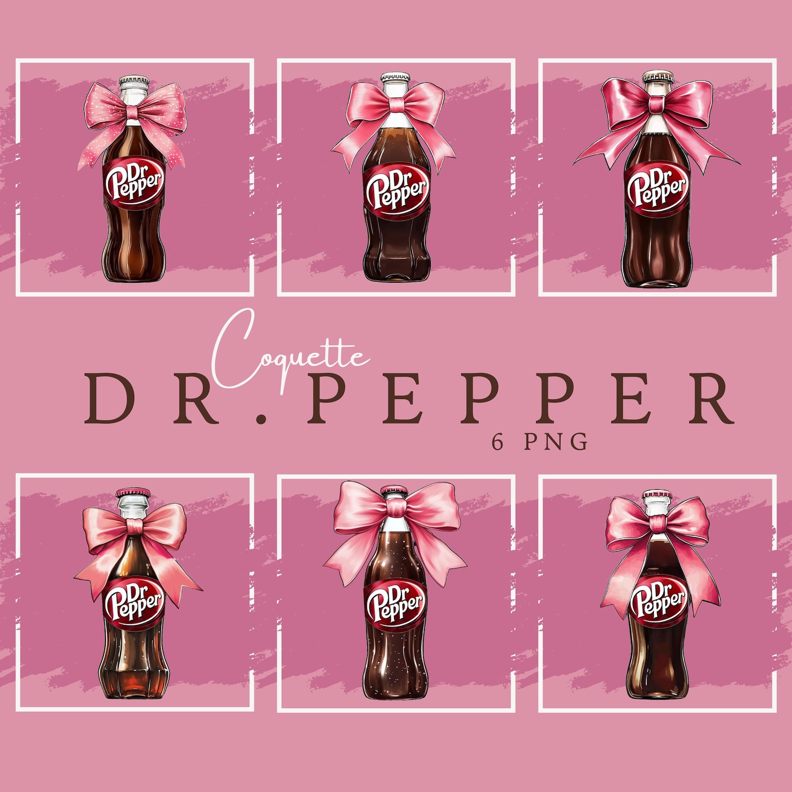 Dr Pepper Pink Coquette Png Clipart, Dr Pepper Pink Bow Png, Dr Pepper ...