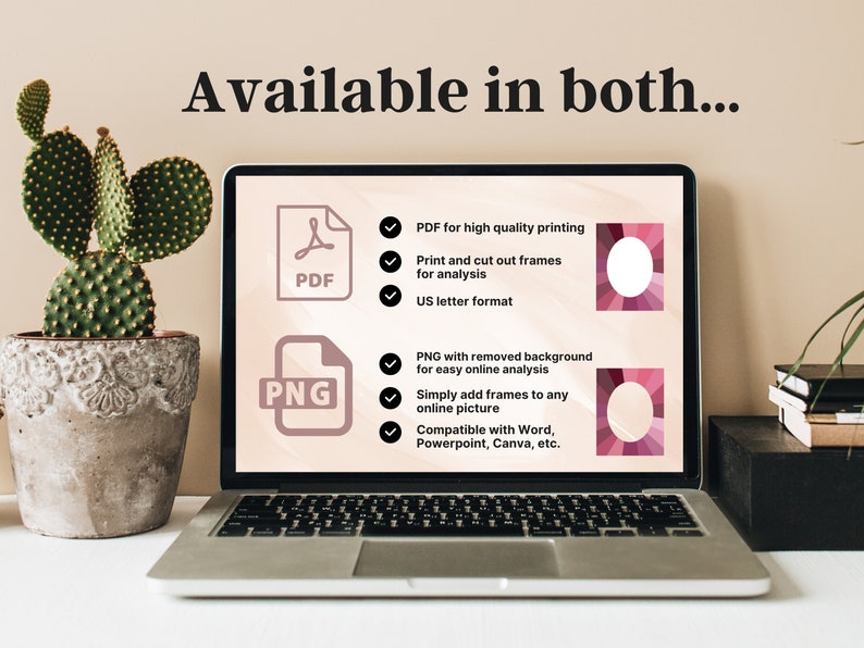 Color Analysis Kit for Virtual and Diy Use Frames for All 12 Seasons US ...