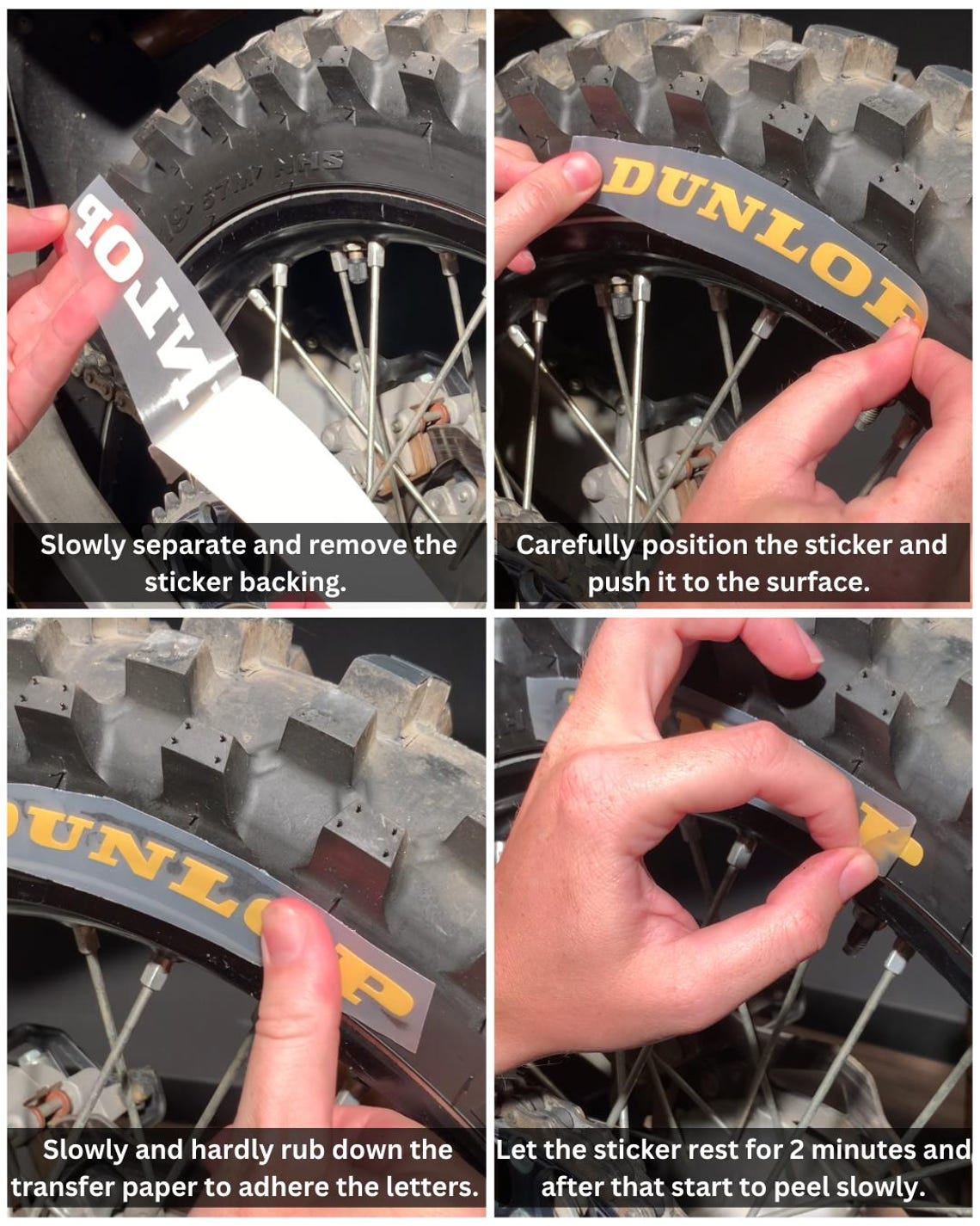 4 X MAXXIS TIRE STICKERS Decals Set Motocross Motorcycle Dirtbike ...