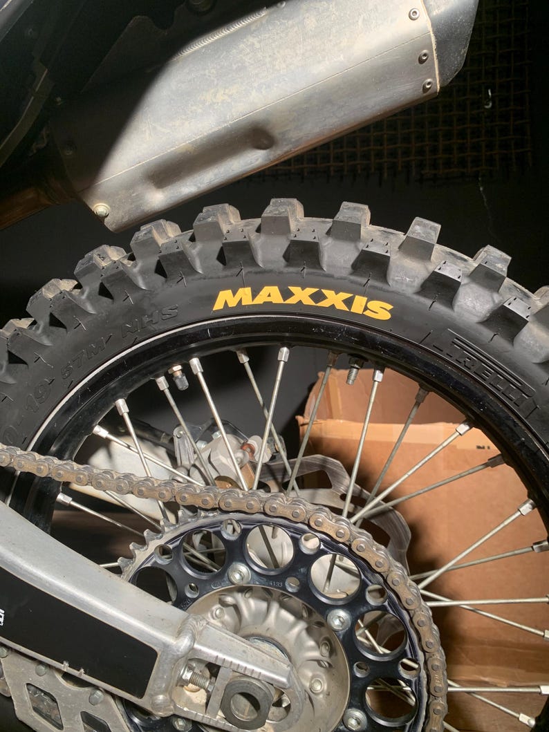 4 X MAXXIS TIRE STICKERS Decals Set Motocross Motorcycle Dirtbike ...