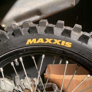 4 X MAXXIS TIRE STICKERS Decals Set Motocross Motorcycle Dirtbike ...