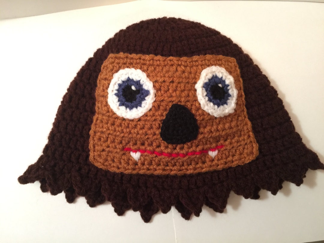Chewbacca Beanie/ Hat With a Face All Sizes - Etsy