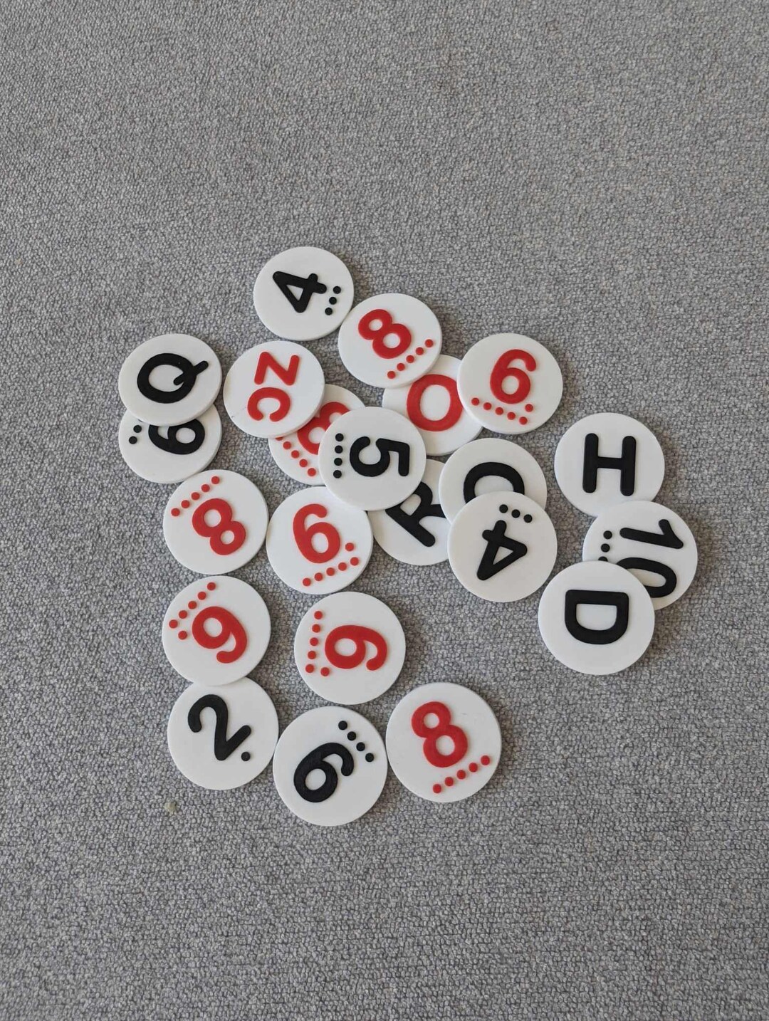 3D Number and Letter Tokens “the Settlers of Catan” - Etsy