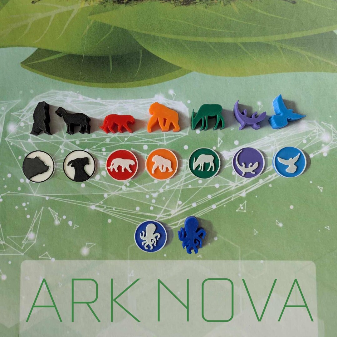 Ark Nova 3D Animal Tokens & Figurines: Customize Your Zoo! - Etsy