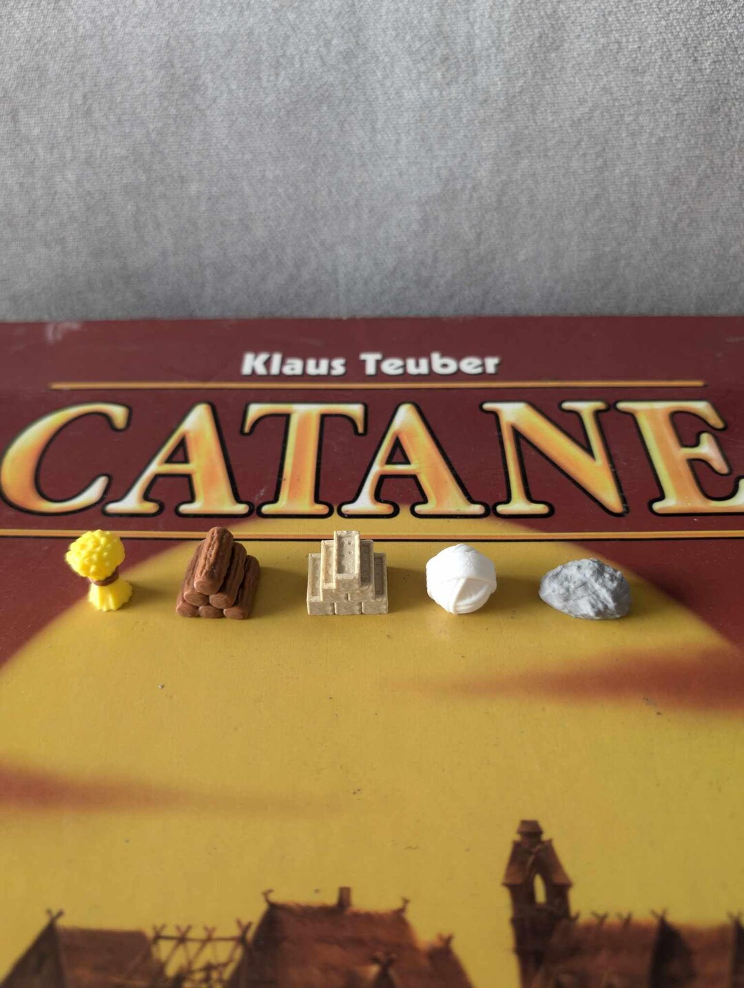 Catan 3D Resource Tokens: Wheat, Wood, Ore, Clay, Wool - Customizable ...