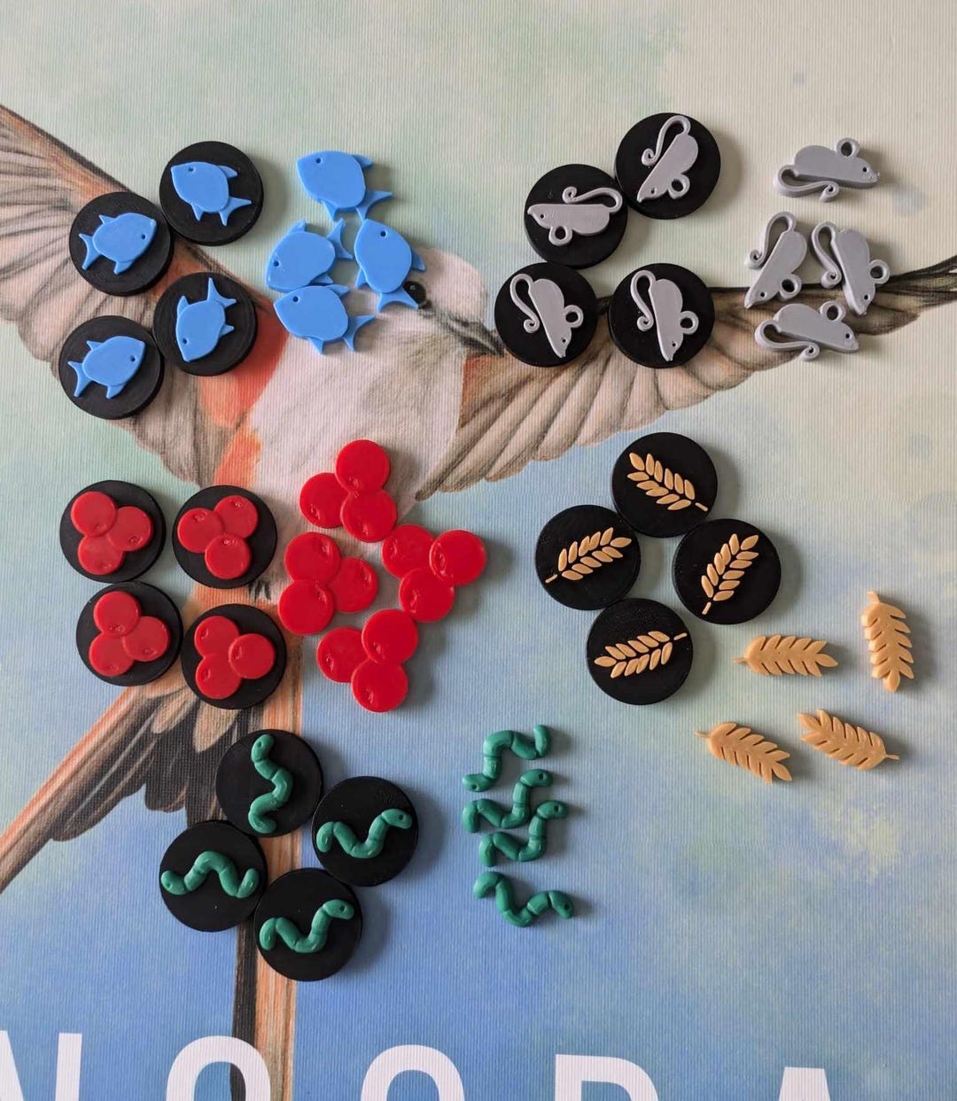 Wingspan 3D Food Tokens: Personalized, Durable, and Aesthetic - Etsy