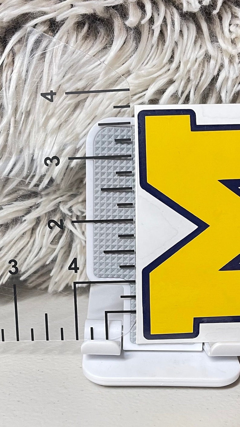 Yellow Michigan Block M Vinyl Decal for Wolverine Fans. - Etsy