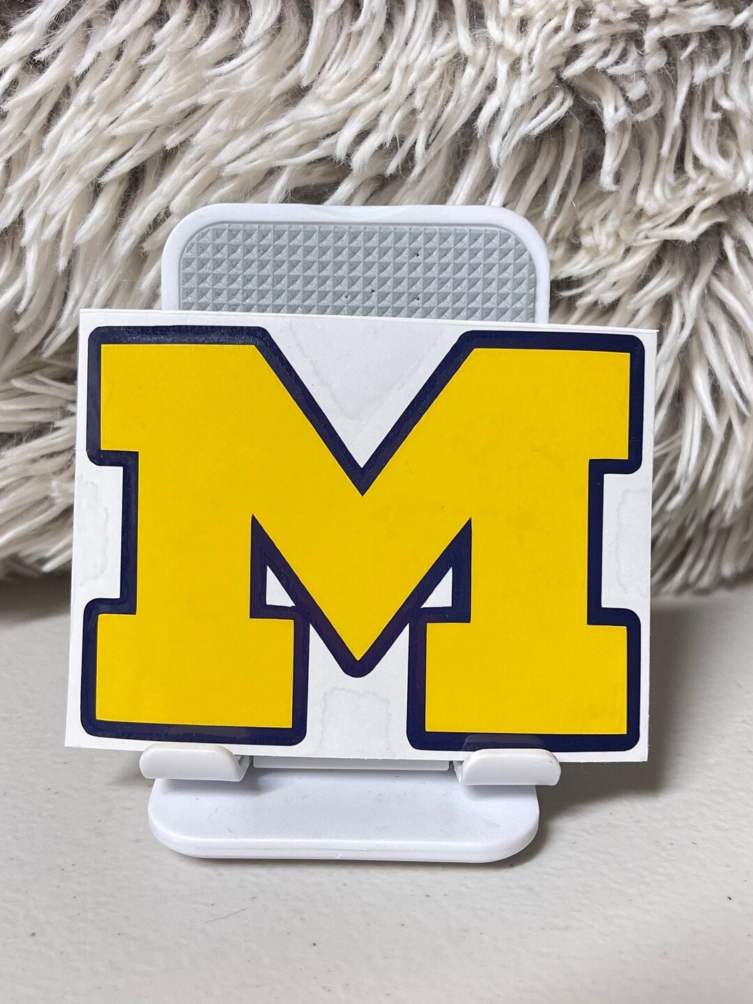 Yellow Michigan Block M Vinyl Decal for Wolverine Fans. - Etsy