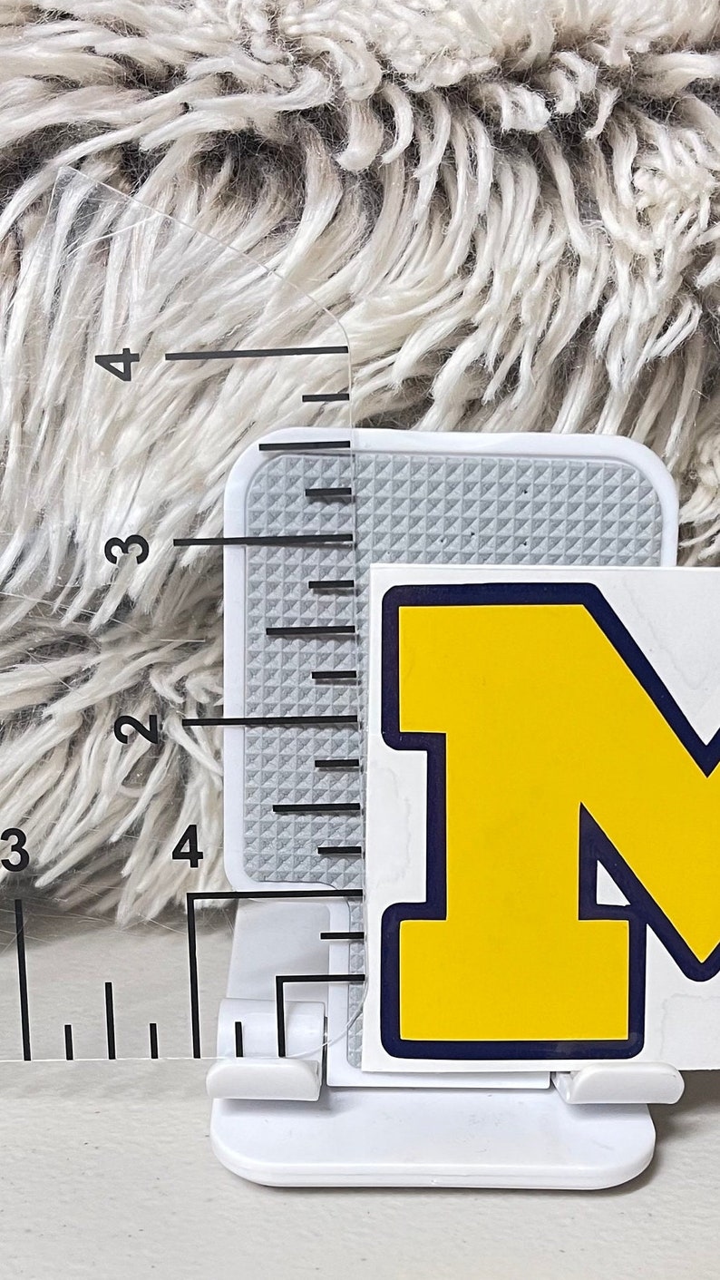 Yellow Michigan Block M Vinyl Decal for Wolverine Fans. - Etsy