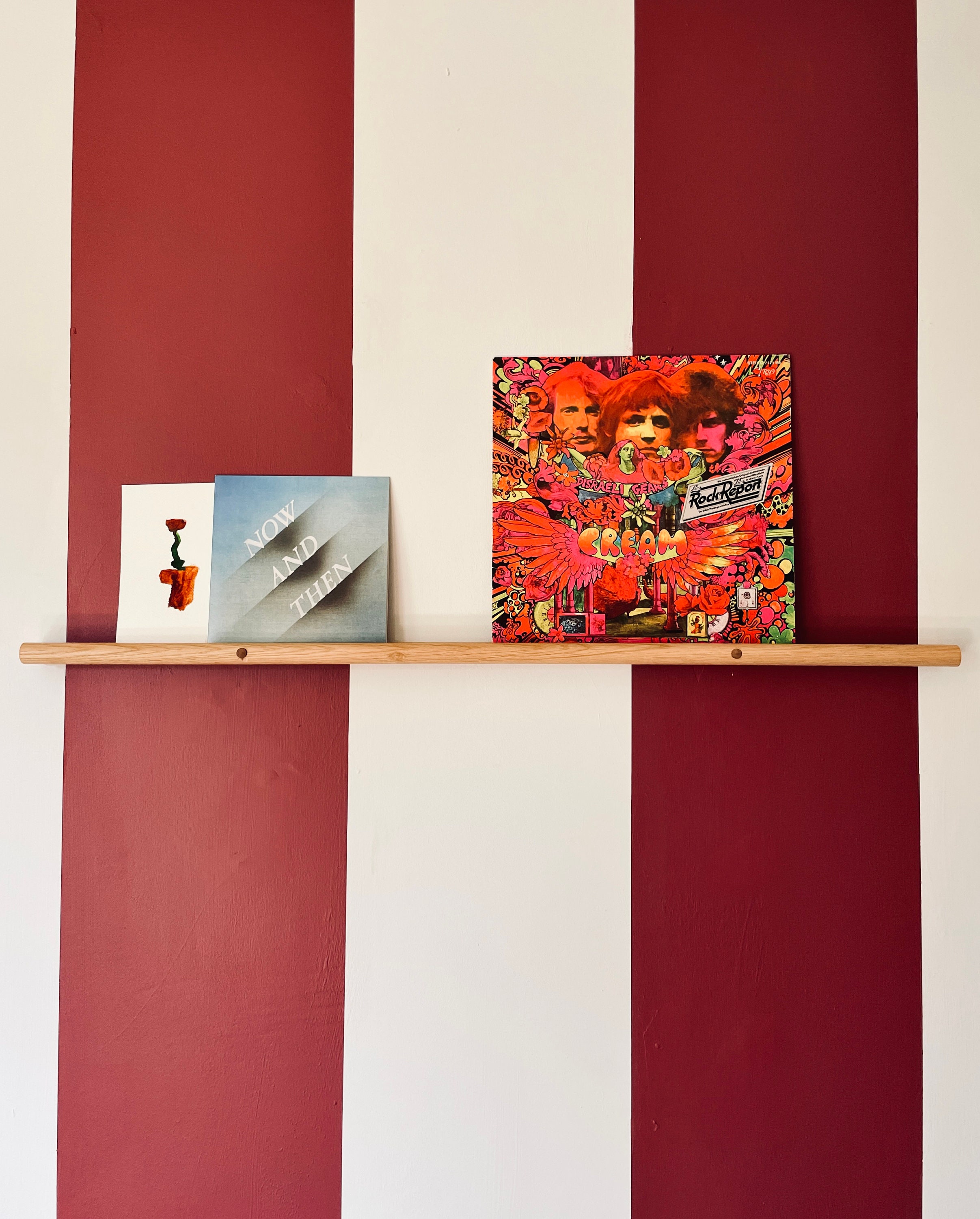 Oak Picture Shelf Two Spindle Oak Photo Shelf Modern Picture Ledge Oak ...