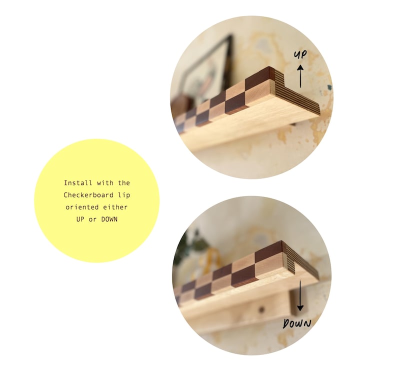 Checkerboard Maple & Sapele Marquetry Mid Century Wall Shelf | Maximal ...